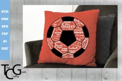 Soccer Ball Word Art SVG | Sports Cut File
