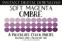 Soft Magenta Ombre Gradient Palette Graphic - 30 Swatches