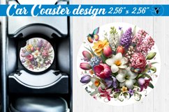 Car Coaster | Flowers Car coaster (3577908)