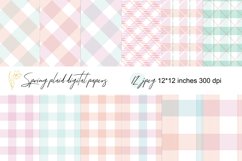 Spring Plaid Digital Paper. Easter Plaid Seamless (3467582)
