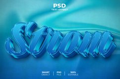 Strom 3D editable text effect