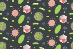 Stylized microbe cells