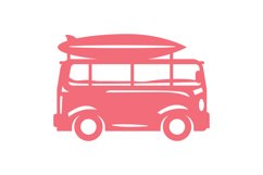 Beach Van SVG Cut File