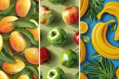 Summer Fruits Digital Paper Bundle