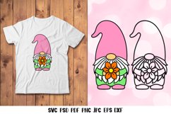 Gnome With Flower SVG,Summer Gnome SVG,Spring Gnome SVG,PNG