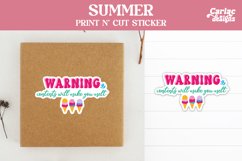 Summer Packaging Stickers, Beach Packaging Stickers