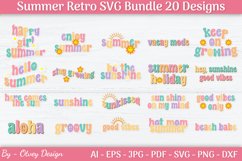 Summer Retro SVG Bundle, Groovy Summer SVG