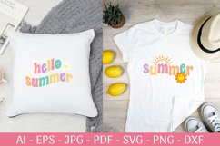 Summer Retro SVG Bundle, Groovy Summer SVG
