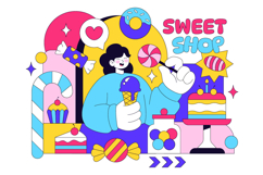 10 Sweet Shop Illustration (6419143)