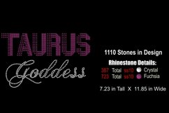 Taurus Rhinestone SVG Template - Birthday Bling Design