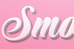 Smooth Text Effect White Style Ai File