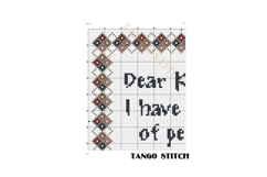The list of people funny Karma cross stitch pattern