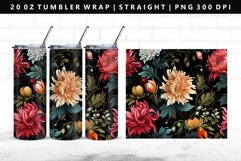 Flower 20oz Tumbler Wrap | Sublimation PNG Design (2900934)