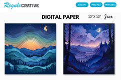 Twilight Time Seamless Digital Paper