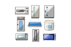 uv light sanitizer medical set cartoon (6570633)