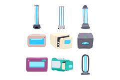 uv light sanitizer medical set cartoon (6570636)