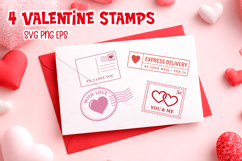 Vintage Valentine Mail Stamps SVG | Love Postal (6550863)