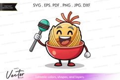 Happy pasta character (6477054)
