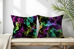 Vibrant Neon Colored Smoke Effect Patterns Digital (5063995)