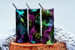 Vibrant Neon Colored Smoke Effect Patterns Digital (5063995)