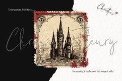 25 Vintage Goth Stamps Part 1 Clipart