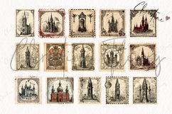 25 Vintage Goth Stamps Part 2 Clipart