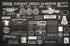 Vintage Post Design Elements - SVG and PNG Clip arts clipart