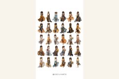 Watercolor Boho Fashion Clipart Bundle