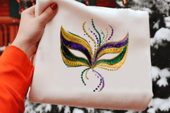 Watercolor Mardi Gras Mask Clipart (6466596)