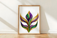 Watercolor Mardi Gras Mask Clipart (6466596)