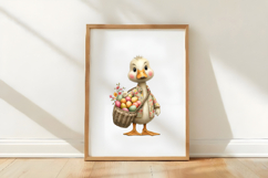 Whimsical Easter Duck Clipart (6545772)