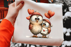 Whimsical Valentine Owl Clipart (6380341)