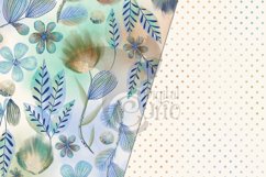 Whimsical Watercolor Floral Digital Paper