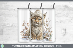 Canada Lynx Wild Cats Winter Knit Hat Tumbler Sublimation De