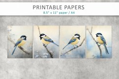 Vintage Bird Junk Journal, Digital Papers