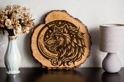 Mystic Wolf Moon SVG Night Wolf Cut File