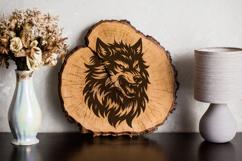 Fierce Wolf Head SVG Alpha Wolf Face