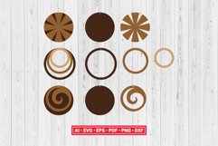 Stacked Circle Earring Template SVG Laser Cut File
