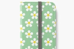 Daisy flowers seamless patterns set | Floral digital papers
