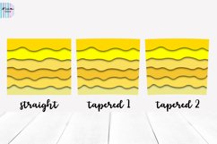 Yellow Paper Cut Effect Skinny Tumbler Sublimation Wrap