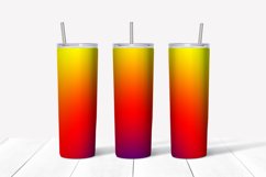 Yellow Purple Radius Gradient Sublimation Tumbler Wrap 20 Oz