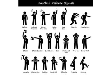 Soccer Hand Signals Referee