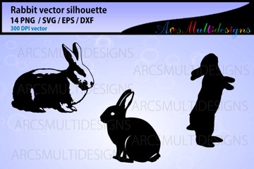 Rabbit Silhouette Clip Art