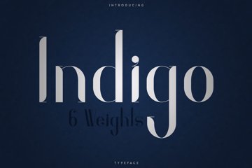 Indigo Symbol Text