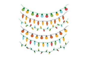 String Of Lights Drawing