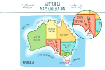 Australian Map With States And Capital Cities