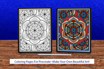 make coloring pages on procreate