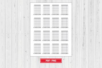 Blank Guitar Chord Chart How To Read Guitar Chord Charts