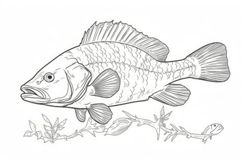 crappie coloring pages