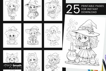 halloween witches coloring pages printables